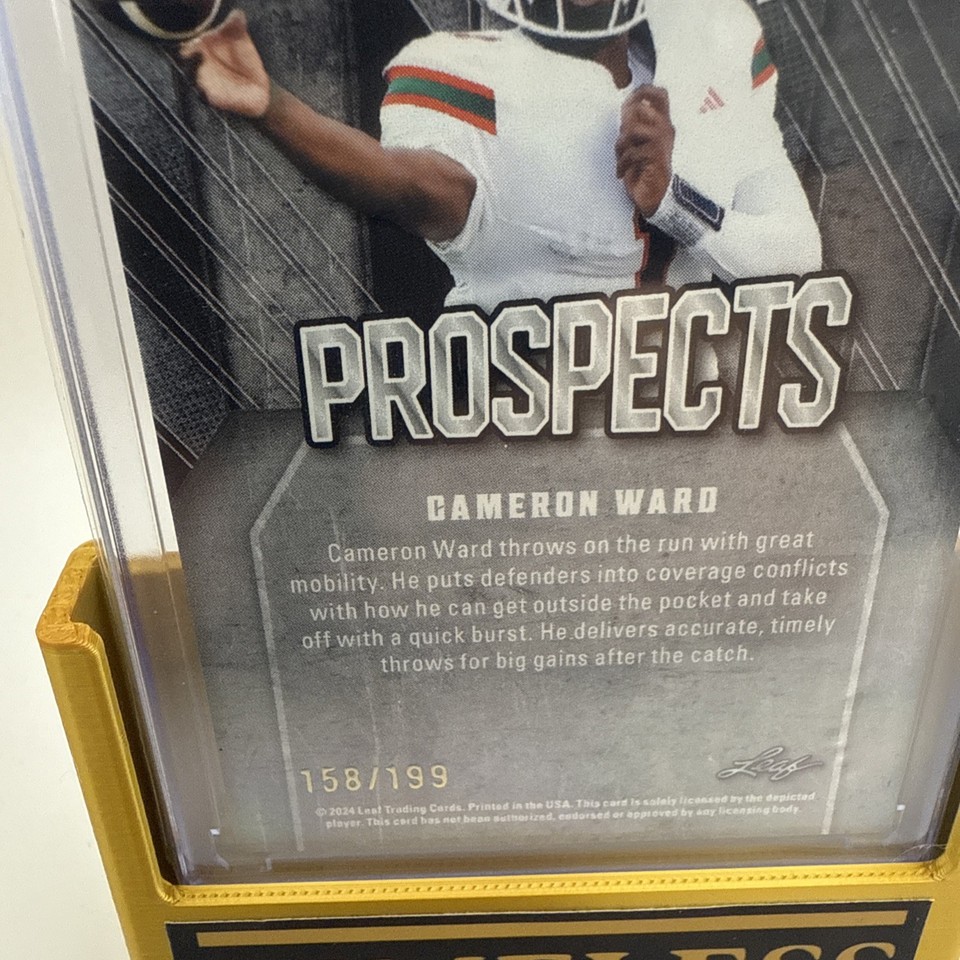 CAMERON CAM WARD 2024 Leaf Heroes & Prospects SILVER #158/199 | eBay