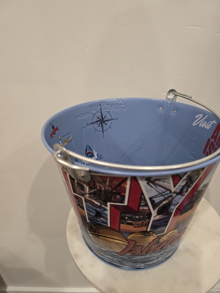 Jaws 50th Anniversary Popcorn Bucket Tin 2025 Brand New! 170 oz/ 5L In ...