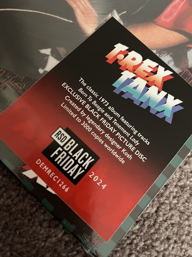 RSD BLACK FRIDAY 2024 T. REX - TANX 12” PICTURE DISC LP NEW SEALED ...