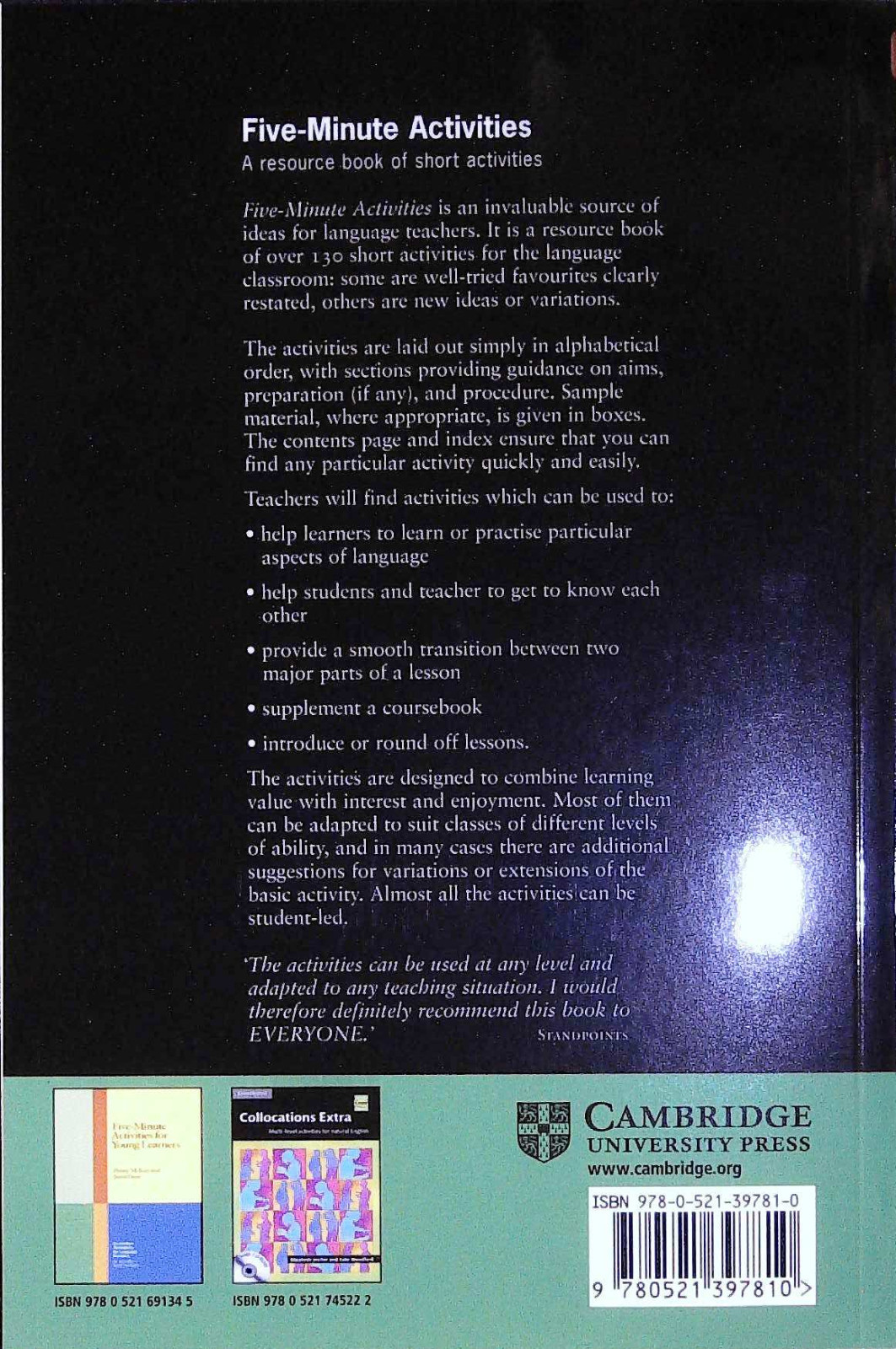 Five-Minute Activities: A Resource Book of Short Activities by Andrew ...