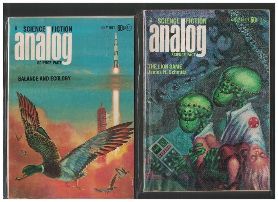 Analog Magazine Complete Year 1971 All 12 Issues Science Fiction | eBay