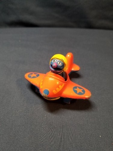 Sesame Street Muppets Pilot Grover Diecast Airplane 1986 | eBay