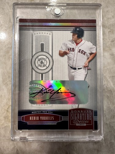 2005 Donruss Signature Series Kevin Youkilis Boston Red Sox Auto Card ...