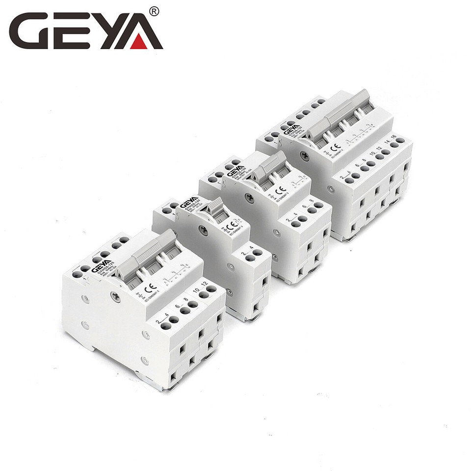 GEYA Manual Changeover Transfer Switch 2P 125A Dual Power 400V Grid ...