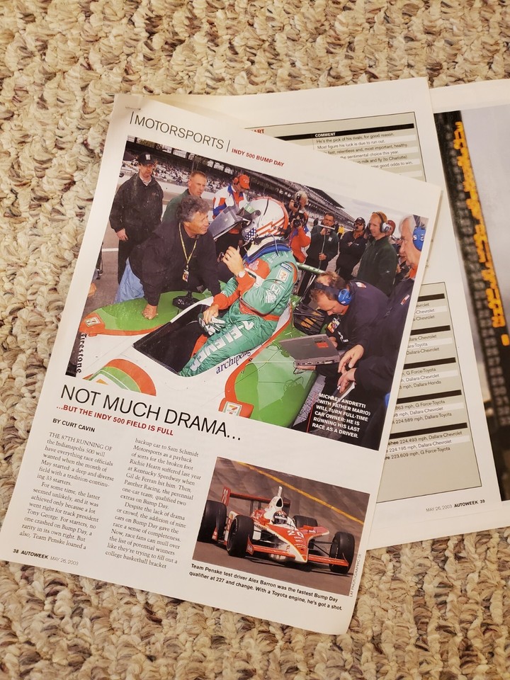 2003 Indianapolis Indy 500 Program Lot - Peter Max Cover Ticket, Poster ...