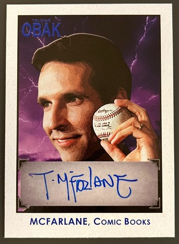 Todd McFarlane Spider-Man Spawn RARE 2010 Tristar Obak Auto Autograph ...