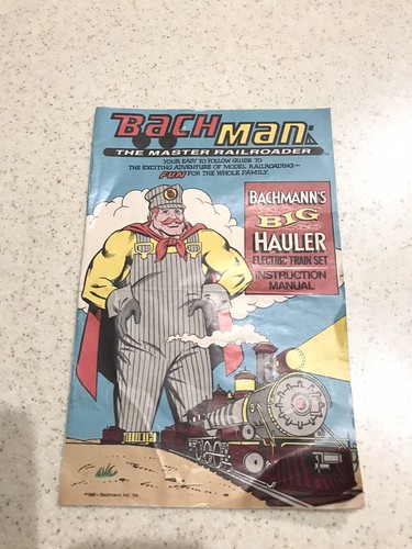 BACHMAN THE MASTER RAILROADER INSTRUCTIONAL MANUAL COMIC BOOK BACHMANN ...