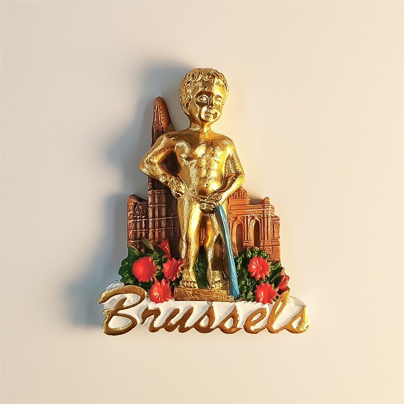 Belgium Brussels Manneken Pis Tourist Souvenir 3D Resin Fridge Magnet ...