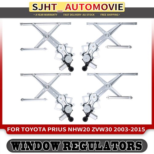 4x Front & Rear Window Regulators for Toyota Prius NHW20 ZVW30 2003 ...