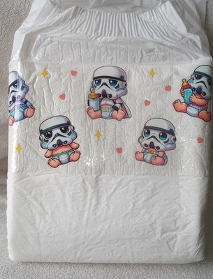 Mega Adult Disposable ABDL diaper-Star Wars Storm Pooper-READ ...