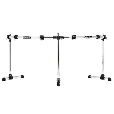 Gibraltar Road Series Curved Double Bass Drum Rack System with Black RS ...