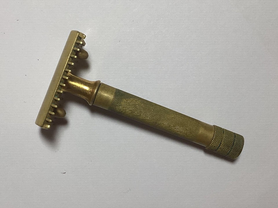 Vintage 1930’s DE Safety Gillette Razor - Brass, 100% Original ...
