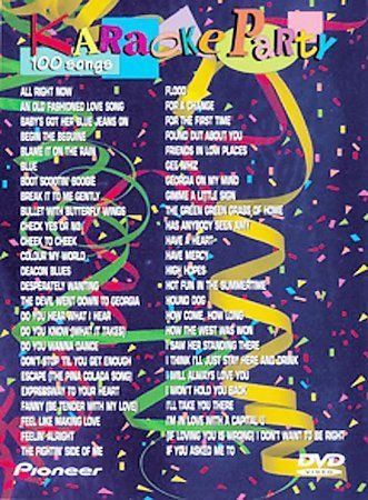 Pioneer Karaoke Party Pack (DVD, 1999, 2-Disc Set) for sale online | eBay