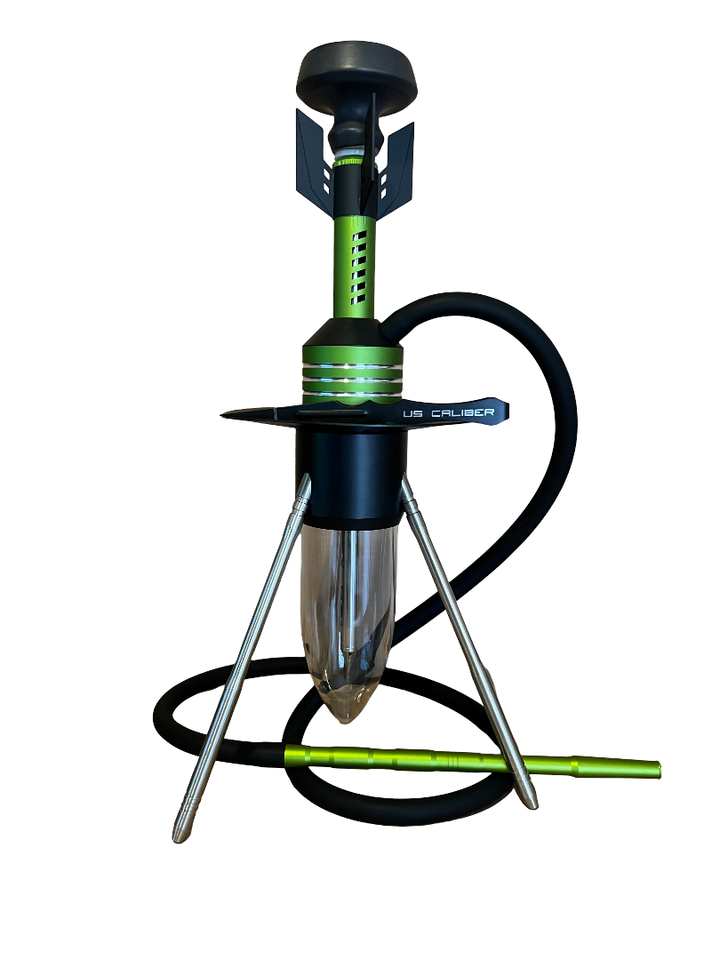 NEW Caliber Hookah Shisha Glass Water Pipe 20.5" Tall Sturdy GREEN ...