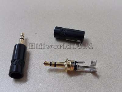 1x YS Of 3.5mm Stereo Mini Male Connector Plug Earphone cable Gold ...