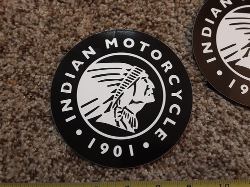2 Classic Indian Motorcycle Decals Stickers Bike Since 1901 Pair 5" | eBay
