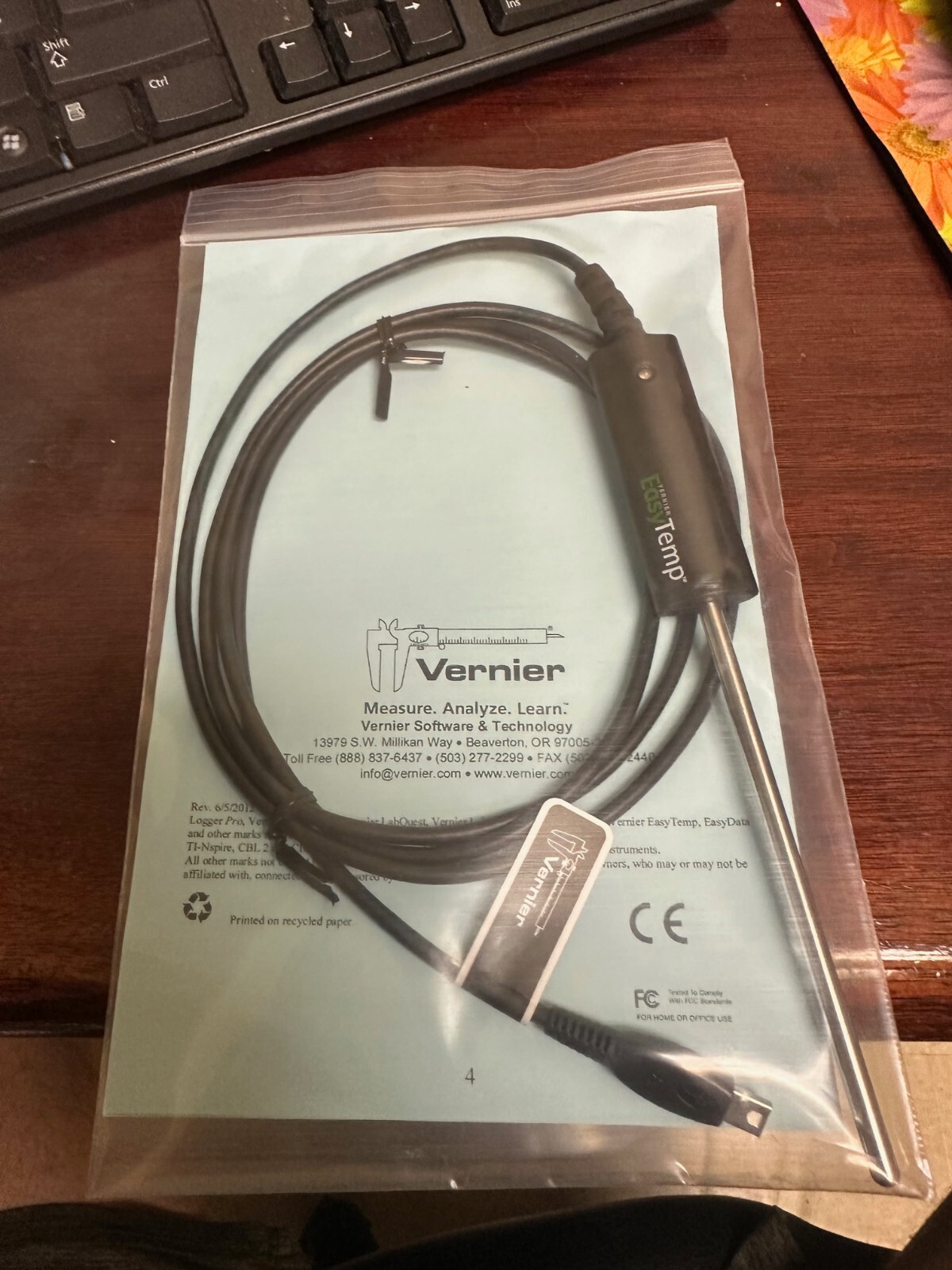 Texas Instrument Vernier EasyTemp Temperature Probe | eBay