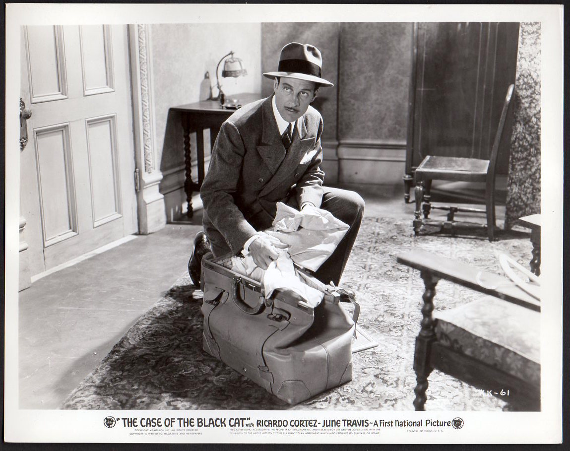 RICARDO CORTEZ as Perry Mason THE CASE OF THE BLACK CAT 1936 Vintage ...