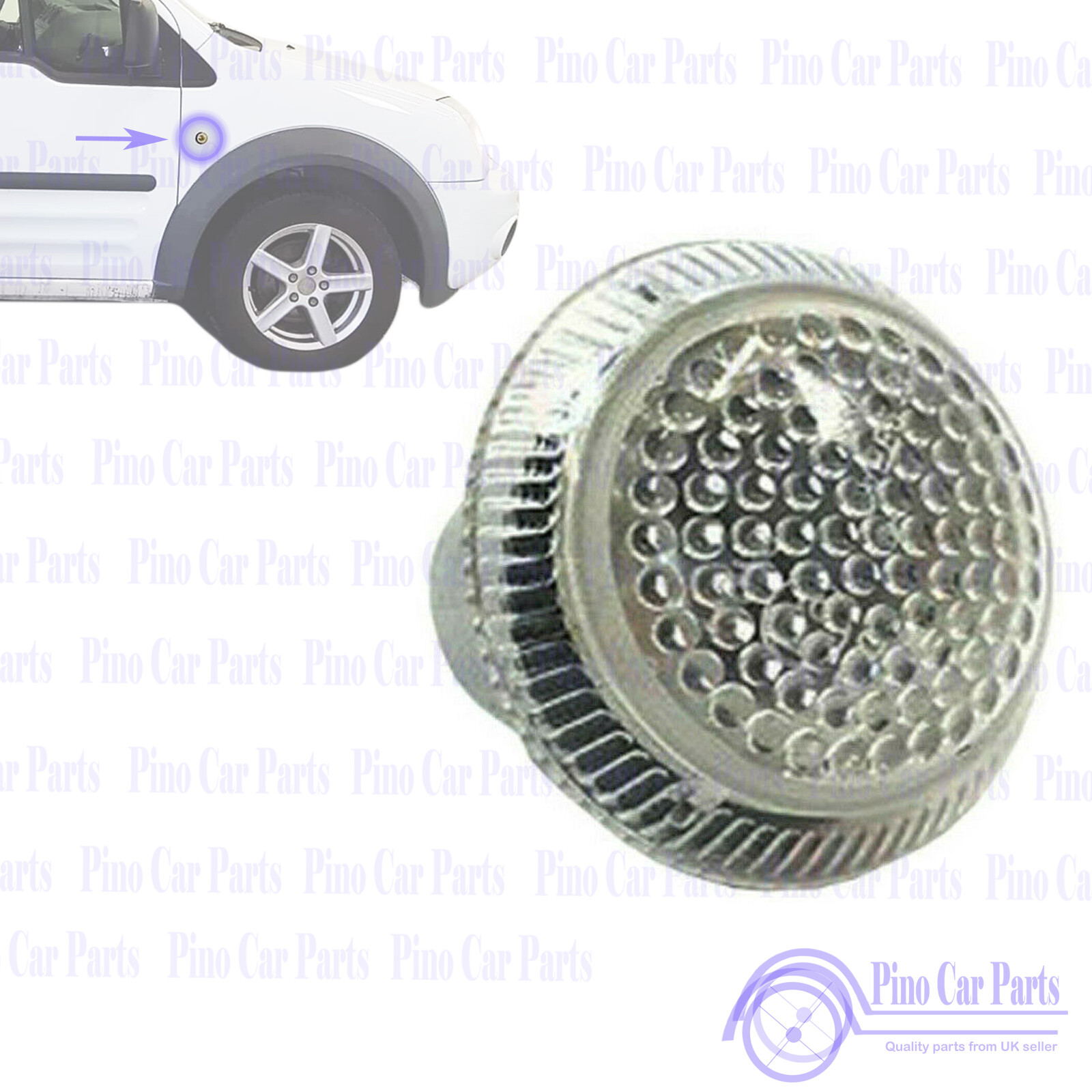 1 x Clear LH RH Side Marker Indicator Lamp Fits Ford Transit Connect ...