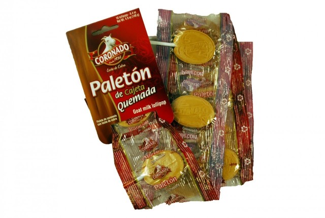 MEXICAN CANDY - CORONADO PALETON DE CAJETA (CARAMEL LOLLIPOPS) 10 PCS ...