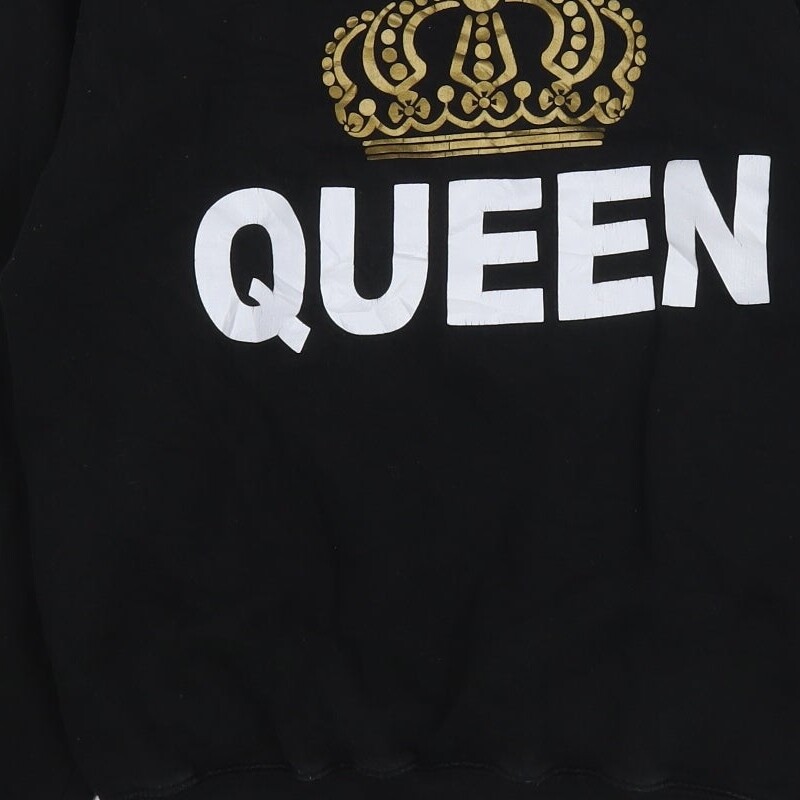Famona Womens Black Cotton Blend Sweatshirt Size XS - Queen | eBay UK