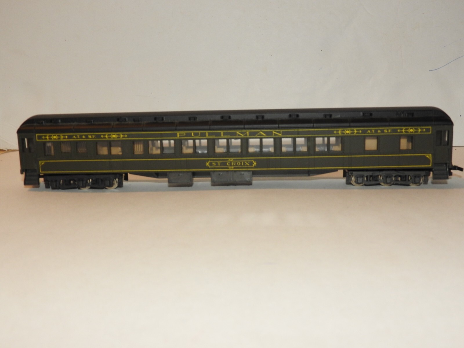 RIVAROSSI HO scale AT&SF "ST. CROIX" PULLMAN STEEL WHEELS LIGHTED | eBay