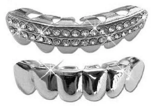 Platinum Teeth With Diamonds