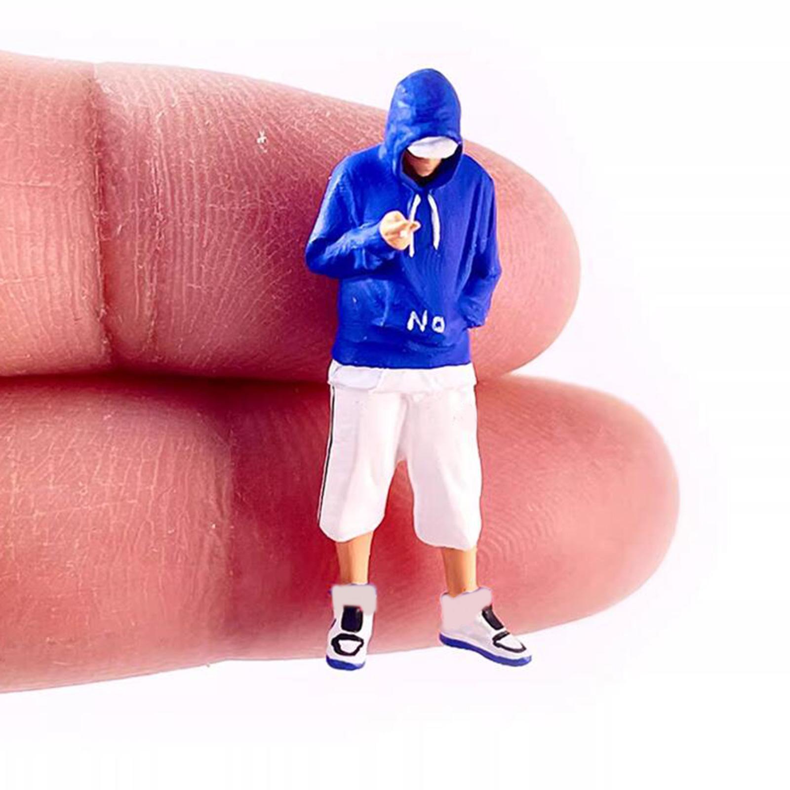 Miniature Diorama Man Figures 1/64 People Figure for Scenery Landscape ...