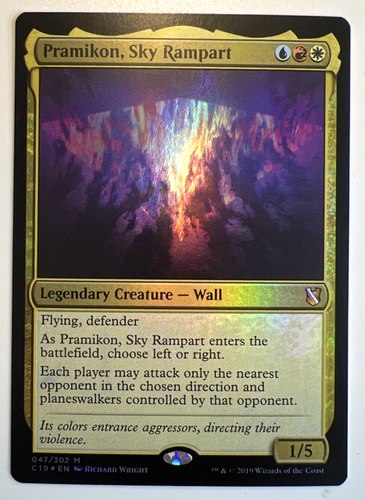 MTG Magic the Gathering Pramikon, Sky Rampart Commander 2019 Foil ...