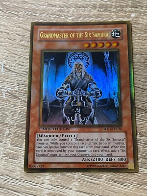 Yugioh Grandmaster Of The Six Samurai GLD1-EN026 Gold Rare | eBay