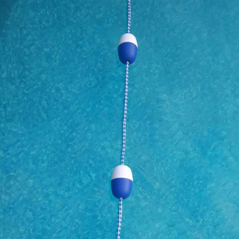 5m / 16.4 ft Pool Safety Float Lines Blue and White Divider Rope Pool ...