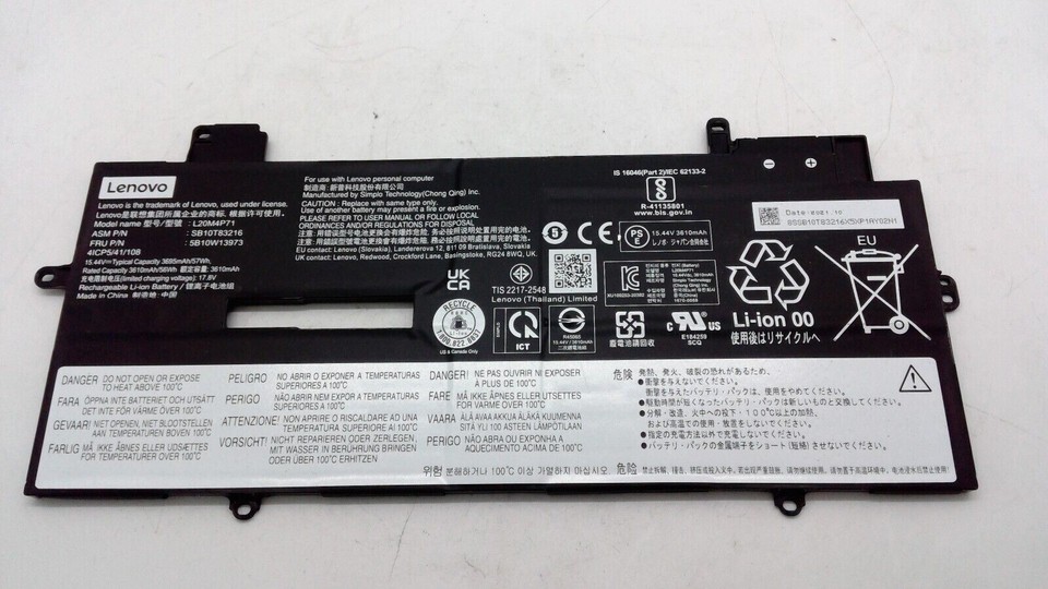 Genuine L20C4P71 L20D4P71 L20M4P71 Battery For ThinkPad X1 Carbon Gen 9 ...