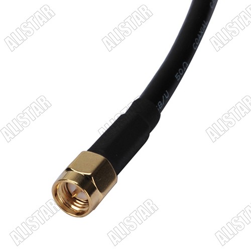 RG58 SMA Male to SMA Female Straight Adapter Connector RF Pigtail Cable ...