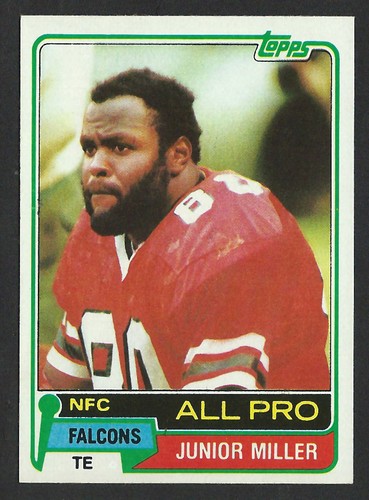 1981 Topps #180 JUNIOR MILLER Atlanta Falcons ROOKIE NM+ or Better | eBay
