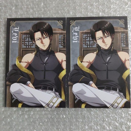 Attack on Titan Levi Postcard Set x2 Tree Village, Shingeki Restaurant ...