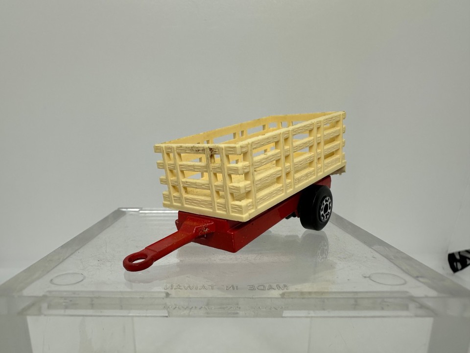 Vintage 1979 Matchbox Cattle Truck Trailer Only Red | eBay