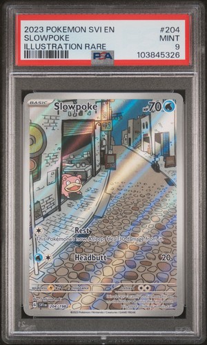 2023 POKEMON SVI EN-SCARLET & VIOLET ILLUSTRATION RARE #204 SLOWPOKE ...