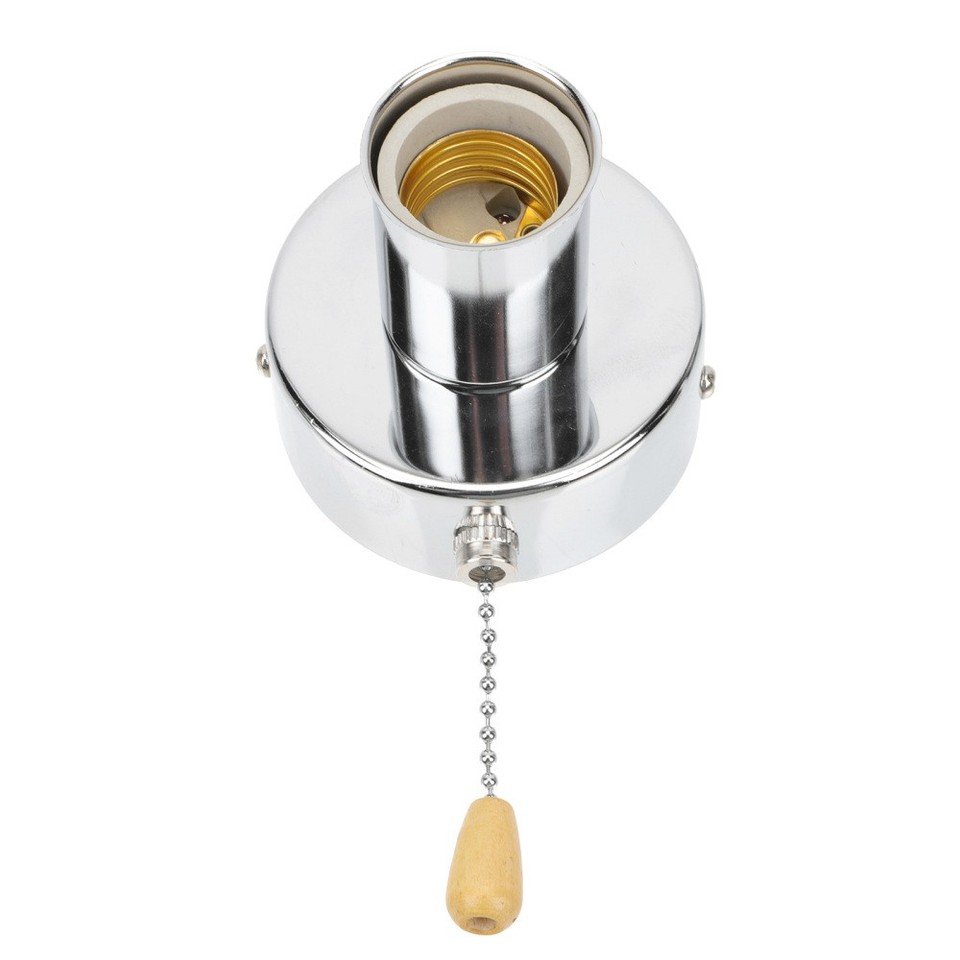 Wall Light Switch Ceiling Lamp Holder Lampholder with Pull Chain | eBay UK