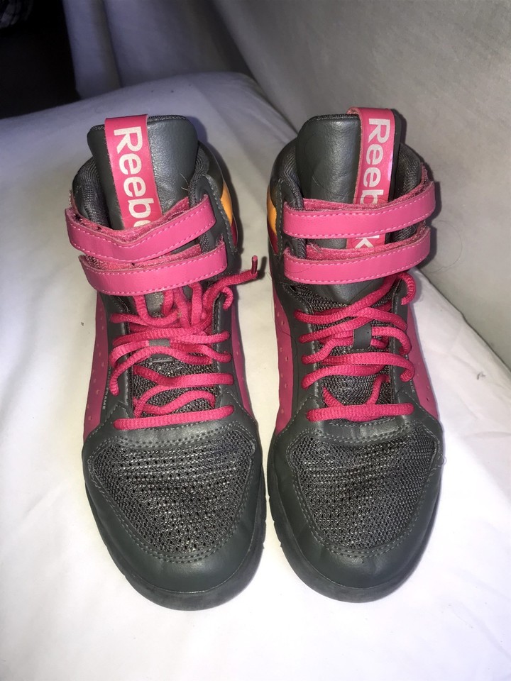 Reebok Womens Dance Urlead Hip Hop Hightop Pink Orange & Grey Size UK 7 ...