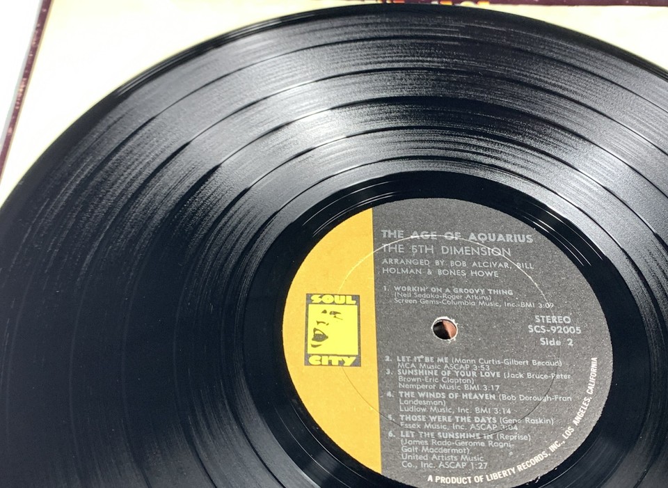 THE 5TH DIMENSION The Age Of Aquarius VG+/EX Vinyl Soul City SCS 92005 ...