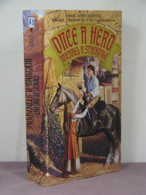 1st, signed by 2(author,mapmaker), Once a Hero by Michael A Stackpole ...