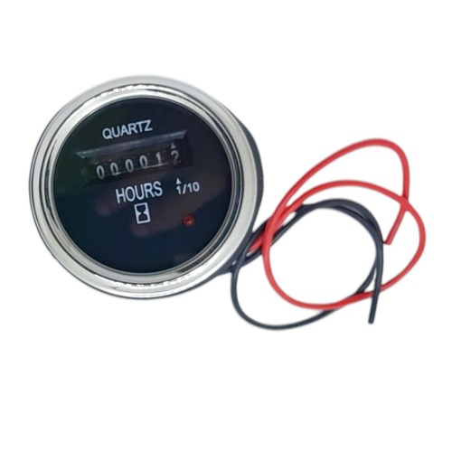 Round Hour Meter Hour Gauge Engine Hour Meter Boat Hour Meter 12V-24V ...