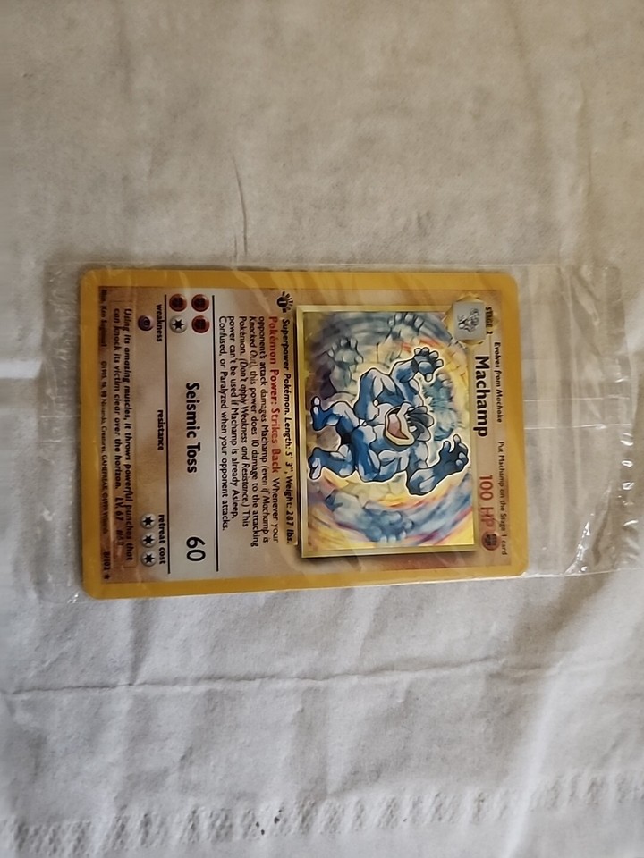 Authentic 1999 TOPPS 1ST EDITION SUPER RARE HOLO FOIL MACHAMP POKEMON ...