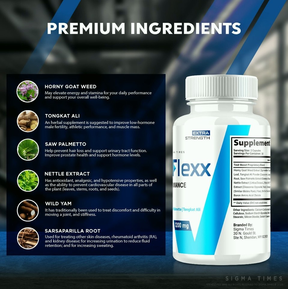 ViraFlexx Male Health Pills to Boost T-Levels and Performance 60ct | eBay