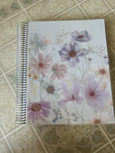 Undated Homeschool Planner 8.5" x 11" 12-Month Metallic Wildflower Erin ...