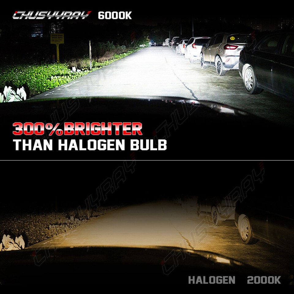 For 2015 - 2021 Dodge Charger - 2pc LED Headlight Kit Bulbs 9005 6000k ...