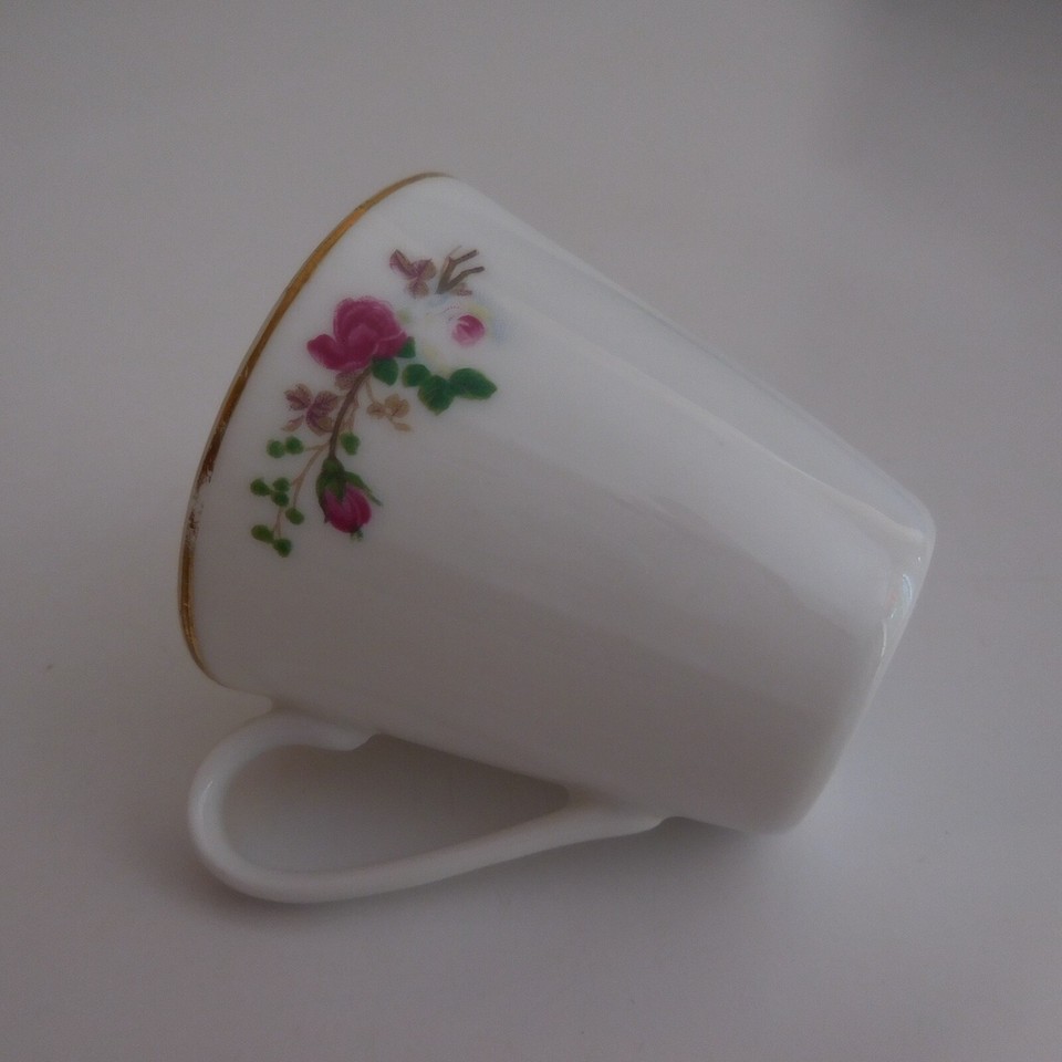 Cup Coffee Ceramic Fine Porcelain China Flower Gold Art Nouveau Deco ...