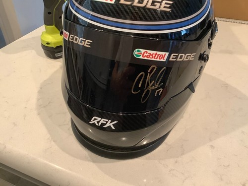 CHRIS BUESCHER SIGNED RFK RACING CASTROL EDGE 2023 FULL SIZE HELMET ...