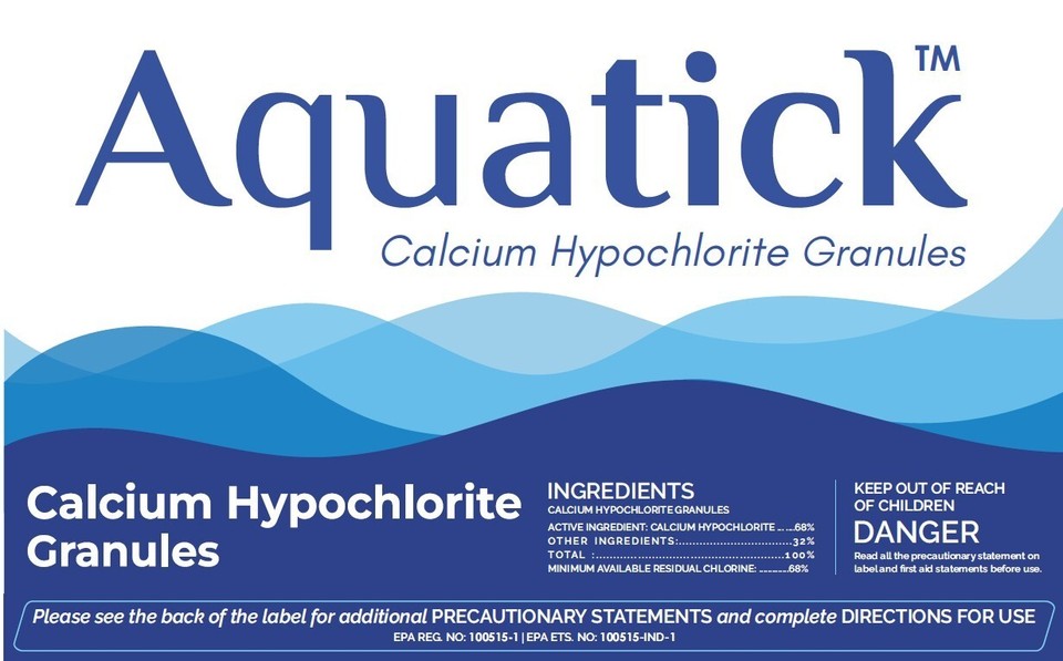 Aquatick Pool Shock 68% Cal-Hypo Granular Sanitizer for Clear Water 50 ...