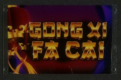 IGT Slot Machine Sound Chair Plexi Back Insert GONG XI FA CAI | eBay